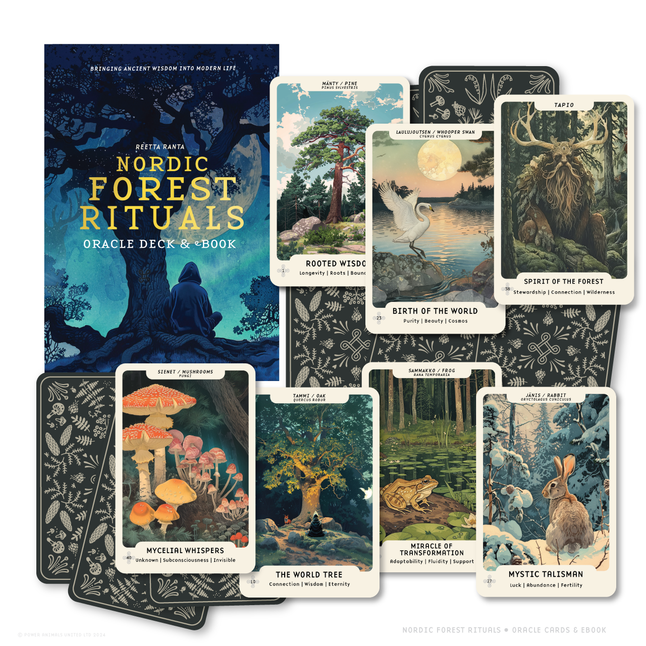 Nordic Forest Rituals Oracle Cards – Power Animals United