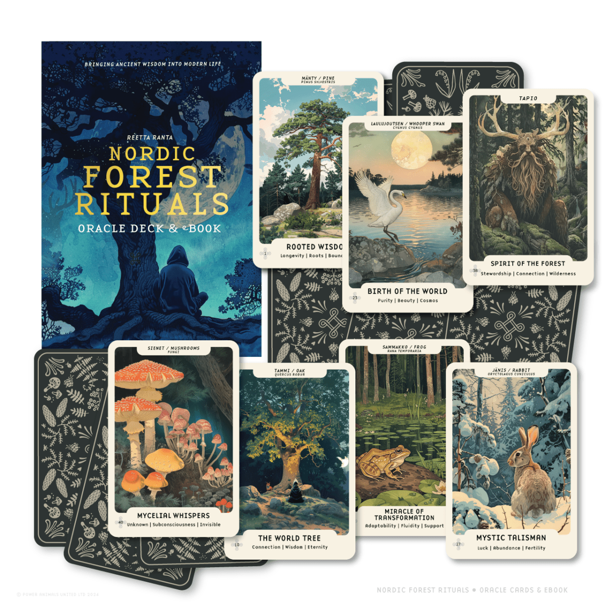 Nordic Forest Rituals Oracle Cards – Power Animals United